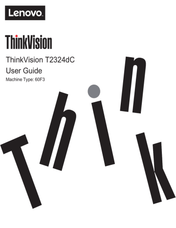 Lenovo ThinkVision T2324dC User Guide | Manualzz