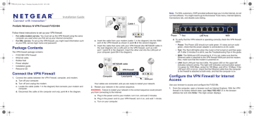 VPN firewall ProSafe Wireless N FVS318N Installation Guide | Manualzz