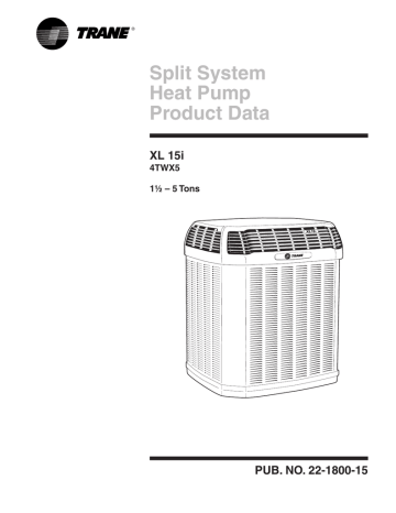 Trane XL 15i Product data | Manualzz