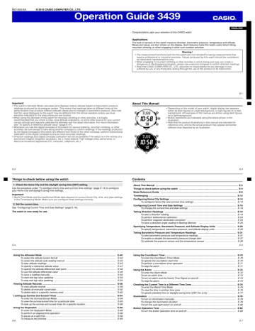 Casio 3439 Operation Guide | Manualzz