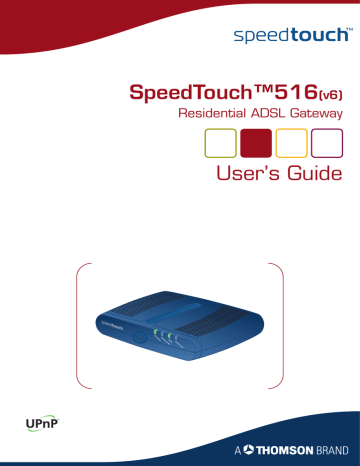 SpeedTouch 516 User's Guide | Manualzz