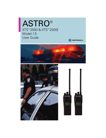 Motorola ASTRO XTS 2500I Model 1 User manual | Manualzz