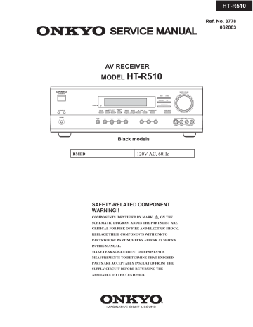 Onkyo HT-R510 Service Manual | Manualzz