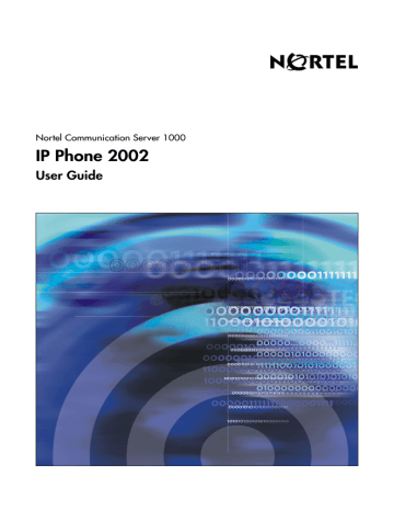 Nortel IP Phone 2002 User Guide | Manualzz