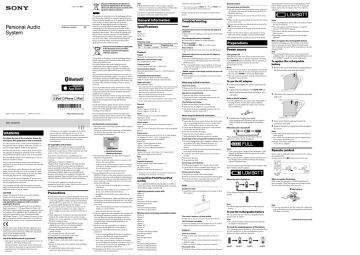 Sony RDP-XF300IPN User manual | Manualzz