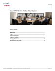 Cisco POWR Product Return System User Guide | Manualzz