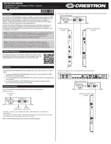 DM-PSU-ULTRA-MIDSPAN Installation Guide | Manualzz