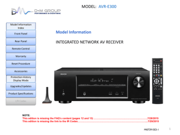 DENON AVR-E300 User Manual | Manualzz