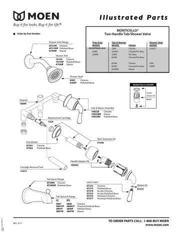 Moen Two Handle Shower Faucet Parts Diagram | Reviewmotors.co