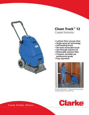 Clarke Clean Track 12 manual | Manualzz