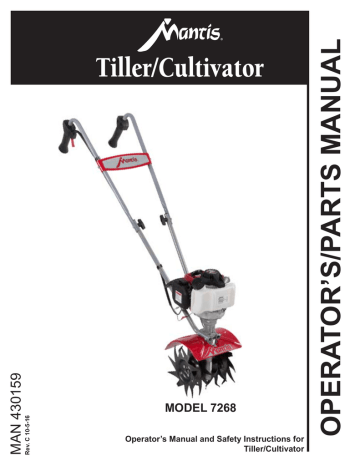 Mantis 7268 Mini-Tiller/Cultivator 25-cc 9-in Front-Tine Forward ...