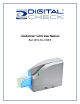 Check Scanner CheXpress CX30 User Manual | Manualzz