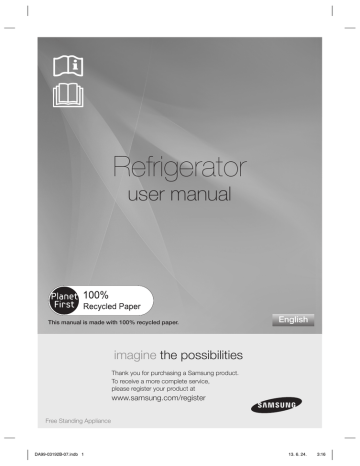 Refrigerator User Manual | Manualzz