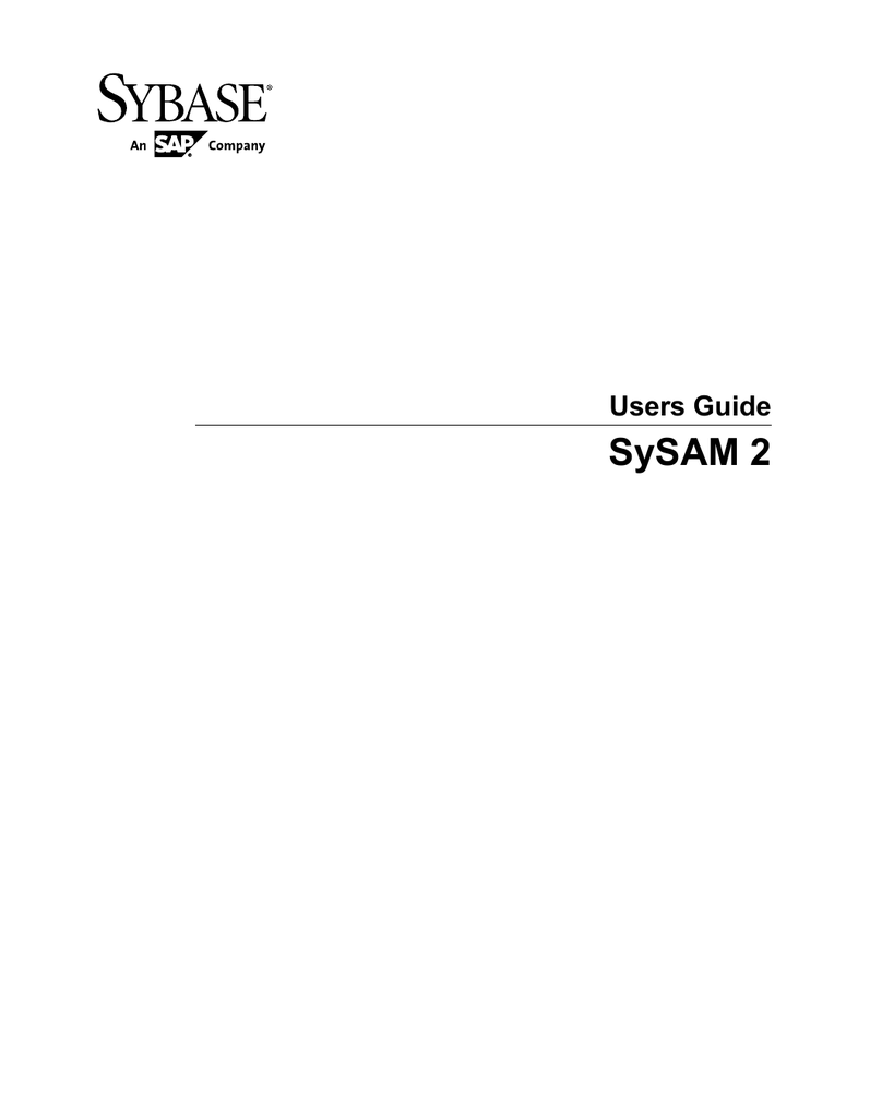 Sybase Users Guide Manualzz