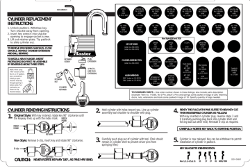 Master Lock 291 Rekeying Kit Instructions | Manualzz