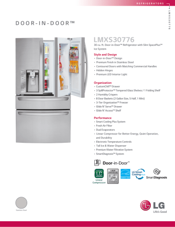 LG LMXS30776S Specification | Manualzz