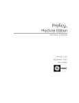 GE Proficy Machine Edition 8.50 Getting Started | Manualzz
