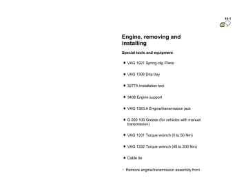 Engine Repair Manual - VW | Manualzz