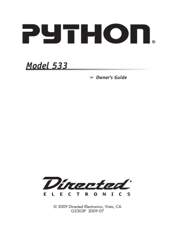 Python 533 Owner's Guide | Manualzz