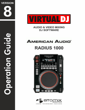 VirtualDJ 8 - American Audio Radius 1000 Operation Guide | Manualzz
