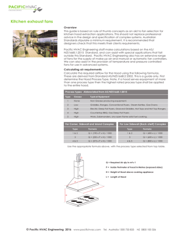 Kitchen Exhaust Fans Guide | Manualzz