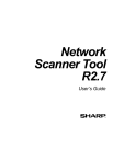 Chapter 3 Installing the Network Scanner Tool. Sharp R2.7 | Manualzz