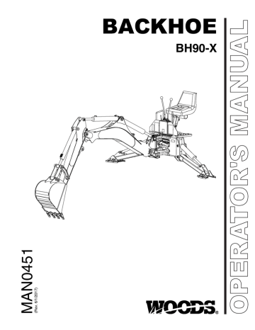 Woods Backhoe BH90-X Operator's Manual | Manualzz