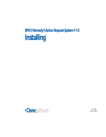 AR System 7.0 Installation Guide | Manualzz