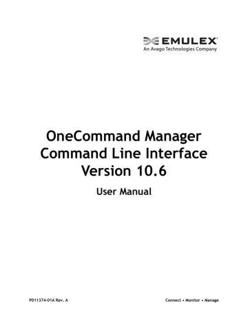 Broadcom OneCommand ManagerCommand Line Interface User Guide | Manualzz