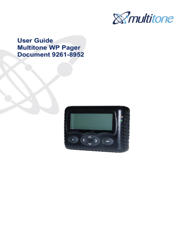 Multitone WP Pager User Guide | Manualzz