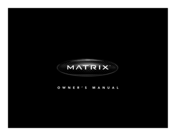 MATRIX E5 MX-E5 Owner's Manual | Manualzz