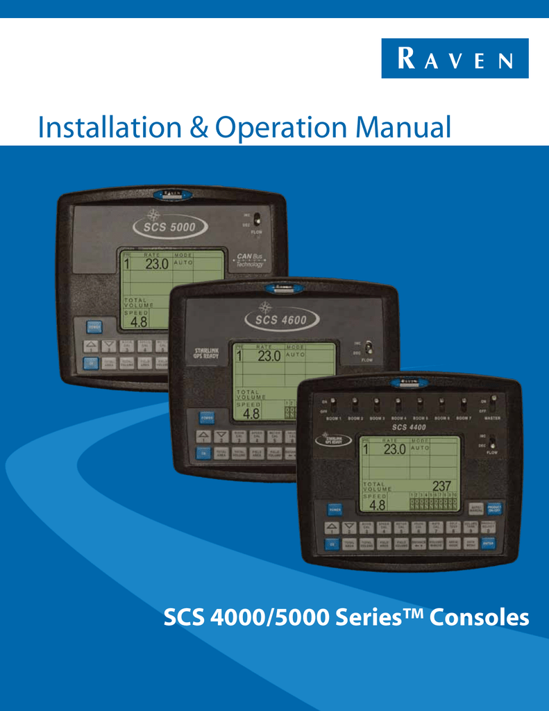 Raven SCS 4400 Manual - Summers Manufacturing | Manualzz