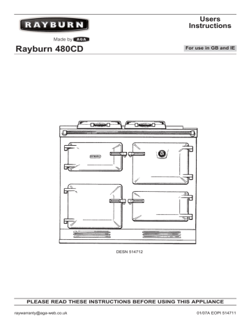 Rayburn Heatranger 480CD User Instructions | Manualzz