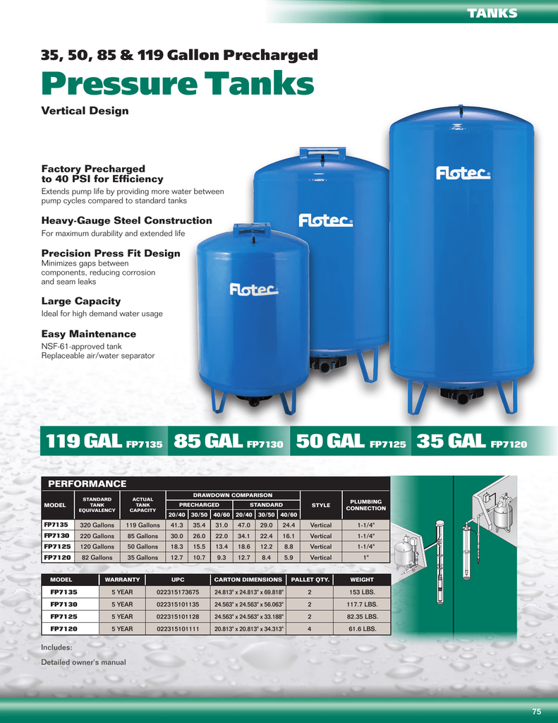 Flotec FP7135, FP7130, FP7125, FP7120, FP7125, FP7135, FP7130, FP7120 ...
