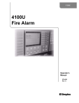 Simplex 4100U Fire Alarm Operator's Manual | Manualzz