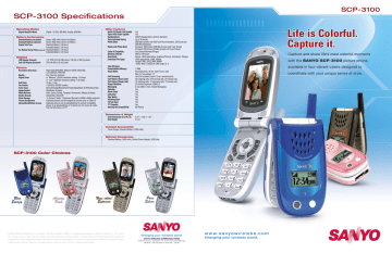 Sanyo SCP-3100 Specifications | Manualzz