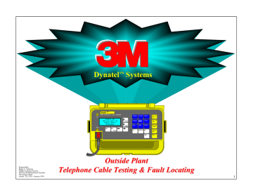3M 965 Subscriber Loop Analyzer User Manual | Manualzz