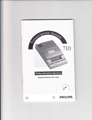 Philips 710 Instructions For Use Manual | Manualzz