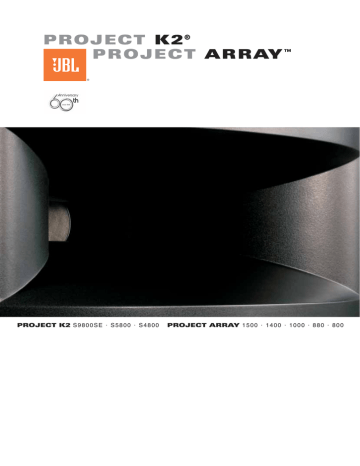 JBL 800 ARRAY Brochure & Specs | Manualzz
