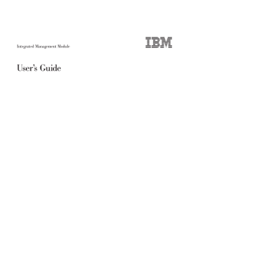 IBM Integrated Management Module User's Guide | Manualzz