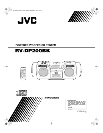 JVC RV-DP200 BK User Manual | Manualzz