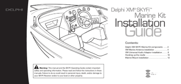 Delphi SkyFi XM Marine Kit Installation manual | Manualzz