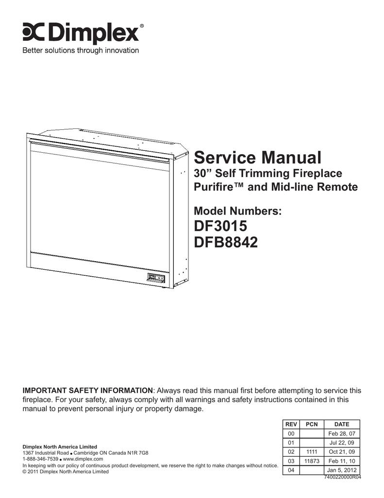Dimplex MULTIFIRE DF3015 Service manual | Manualzz