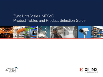 Zynq UltraScale+ MPSoC Product Selection Guide | Manualzz