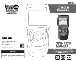 Innova 3100RS - Owner's manual