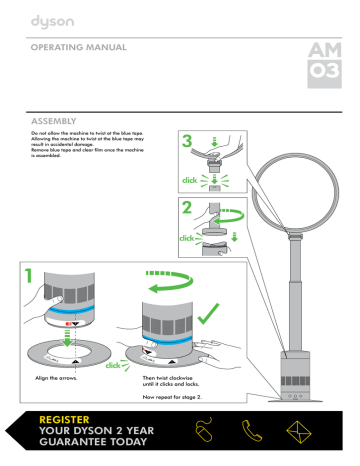 Dyson AM 03 fan Operating Manual | Manualzz