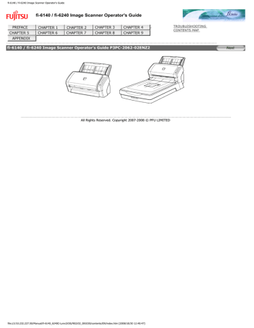 FUJITSU fi-6140 / fi-6240 Image Scanner Operator's Guide | Manualzz