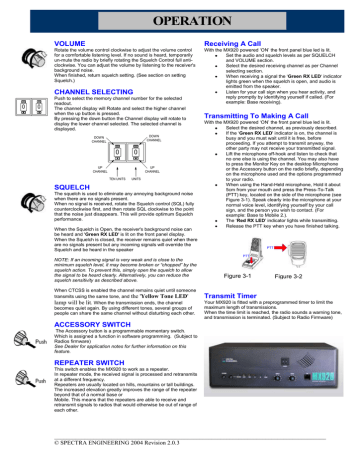 Spectra MX920 Operation Manual | Manualzz
