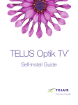 Telus Optik TV Self-Install Manual | Manualzz
