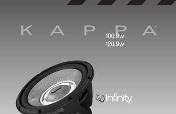 Infinity Kappa 100.9w Brochure & Specs | Manualzz